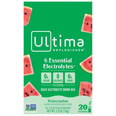 Ultima Replenisher Watermelon Electrolyte Hydration Powder Sticks, 20 ...