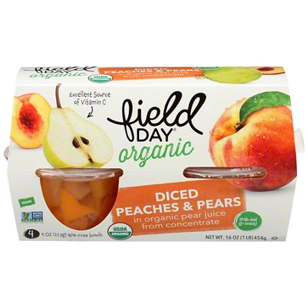 Field Day Organic Diced Pear & Peaches, 4 ct | Central Market - Really ...