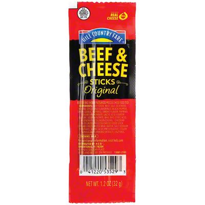 Hill Country Fare 6g Protein Beef & Cheddar Cheese Combo Stick, 1.2 oz ...