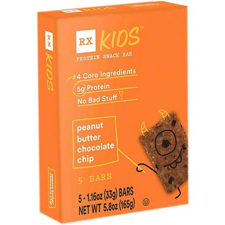 RxBar Kids Peanut Butter Chocolate Chip Protein Snack Bars, 5 ct ...