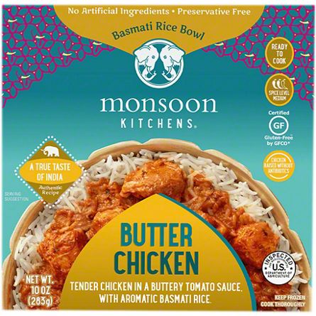 Monsoon Kitchens Butter Chicken Rice Bowl, 10 oz | Central Market ...