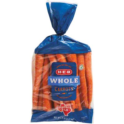 H-E-B Fresh Whole Carrots - Texas-Size Pack, 5 lbs | Joe V's Smart Shop ...