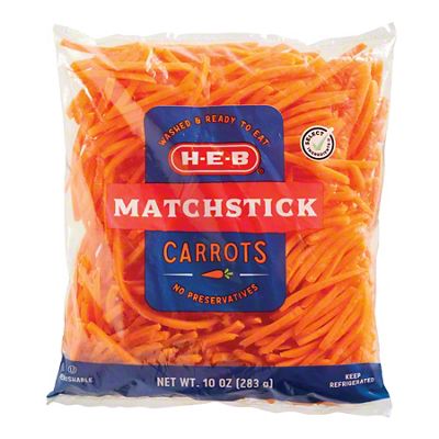 H-E-B Fresh Matchstick Carrots, 10 oz | Central Market - Really Into Food