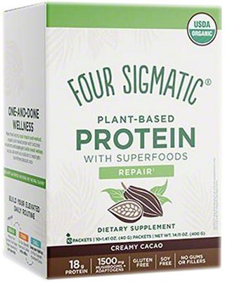Four Sigmatic Creamy Cacao Plant Based Protein Packets, 14.11 oz ...