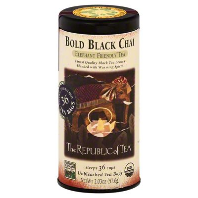 The Republic Of Tea Bold Black Chai Tea Bags, 36 ct | Central Market ...