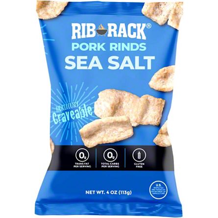 Rib Rack Sea Salt Pork Rinds, 4 oz | Central Market - Really Into Food