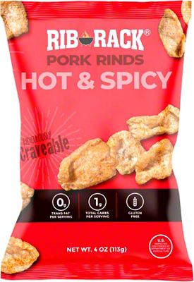 Rib Rack Hot & Spicy Pork Rinds, 4 oz | Central Market - Really Into Food