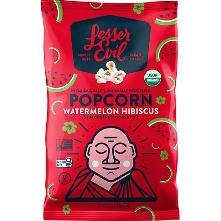Lesser Evil Watermelon Hibiscus Organic Popcorn, 5 oz | Central Market ...