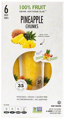 Fruti Fruit Pineapple Chunks Fruit Tubes, 6 ct | Central Market ...