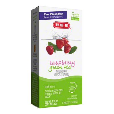 H-E-B Raspberry Green Tea Drink Mix, 6 ct | Joe V's Smart Shop | Low ...