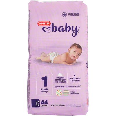 H-E-B Baby Small Pack Diapers - Size 1, 44 ct | Joe V's Smart Shop ...