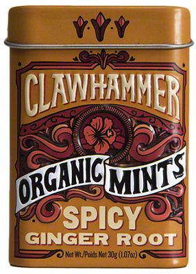Clawhammer Organic Spicy Ginger Mints, 1.07 oz | Central Market ...