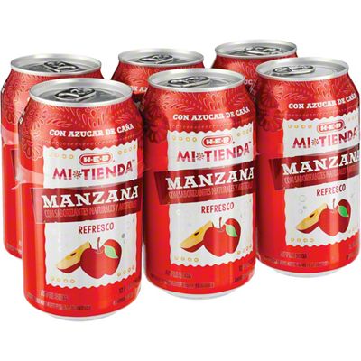 H-E-B Mi Tienda Manzana Refresco Soda 6 pk Cans, 12 oz | Joe V's Smart ...