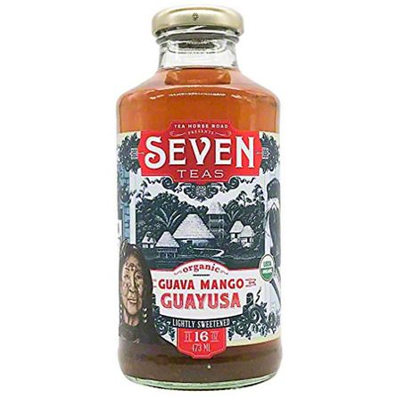 Seven Teas Organic Guava Mango Guayusa Tea, 16 fl oz | Central Market ...
