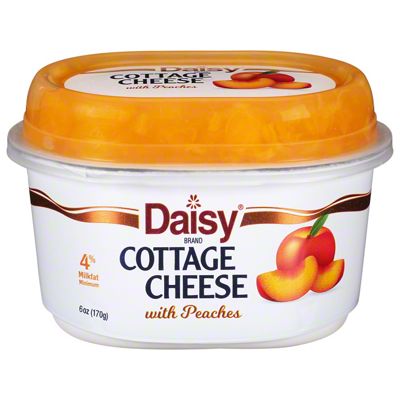Daisy Cottage Cheese with Peaches, 6 oz | Central Market - Really Into Food