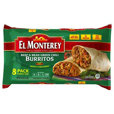 El Monterey Beef & Bean Green Chili Burritos, 8 ct | Joe V's Smart Shop ...