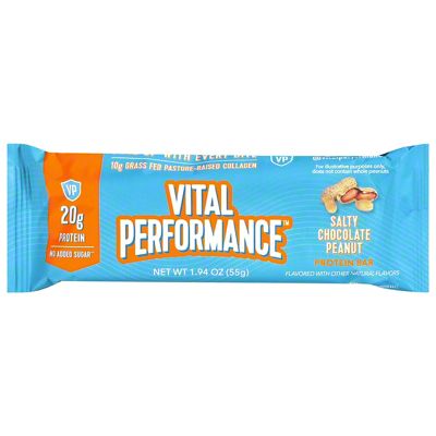 Vital Performance 20g Protein Collagen Bar - Salted Peanut, 1.94 oz ...