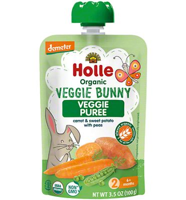 Holle Organic Veggie Bunny Veggie Puree Pouch, 3.5 oz | Central Market ...