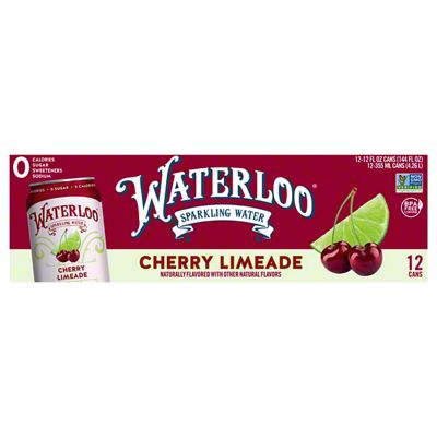 Waterloo Cherry Limeade Sparkling Water 12 pk Cans, 12 oz | Central ...
