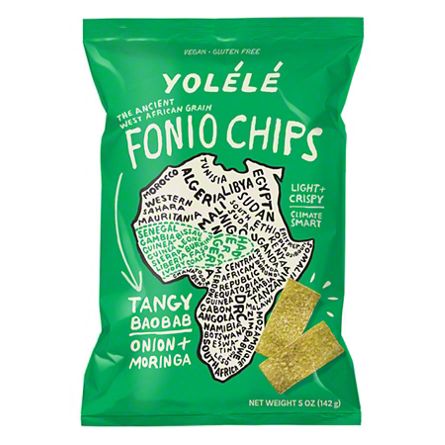 Yolele Tangy Baobab Fonio Chips, 5 oz | Central Market - Really Into Food