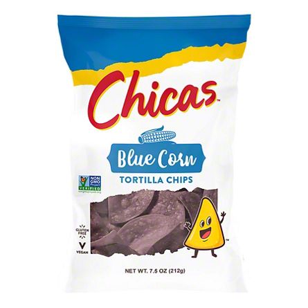 Chicas Blue Corn Tortilla Chips, 7.5 oz | Central Market - Really Into Food