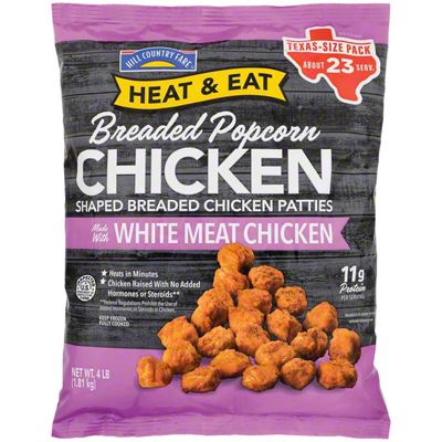 Hill Country Fare Heat & Eat Frozen Breaded Popcorn Chicken - Texas ...