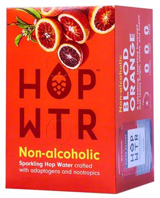 HOP WTR Non-Alcoholic Blood Orange Sparkling Hop Water 6 pk Cans, 12 oz ...
