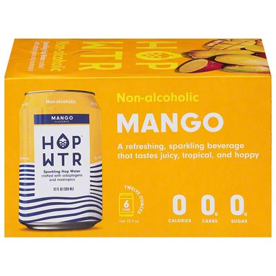 HOP WTR Non-Alcoholic Mango Sparkling Hop Water Cans, 6 pk, 12 oz ...