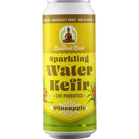 Buddha's Brew Kefir Pineapple Sparkling Water, 16 oz | Central Market - Really Into Food