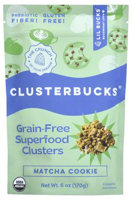 Lil Bucks Matcha Cookie Grain-Free Superfood Clusterbucks, 6 oz ...