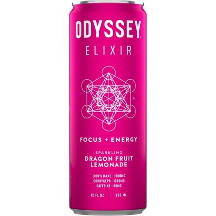 Odyssey Sparkling Elixir - Dragon Fruit Lemonade, 12 oz | Central ...