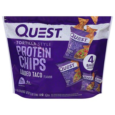 Quest Tortilla-Style 19g Protein Chips Multipack - Loaded Taco, 4 ct ...