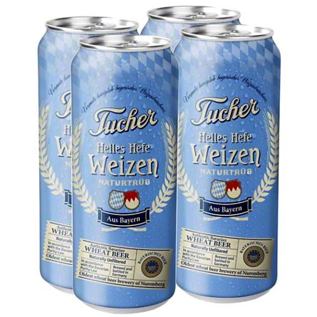 Tucher Helles Hefe Weizen 16.9 oz Cans, 4 pk | Central Market - Really ...