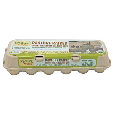 Organick Pastures Pasture Raised Large Heirloom Eggs, 12 ct | Central ...
