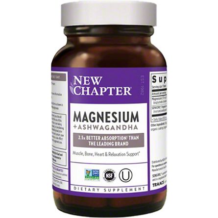 New Chapter Magnesium + Ashwaganda Vegan Tablets, 60 ct | Central ...