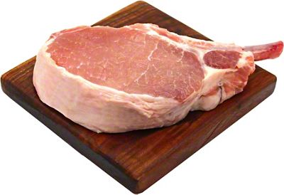Natural Non-GMO Frenched Cap Off Pork Rib Chop | Central Market ...