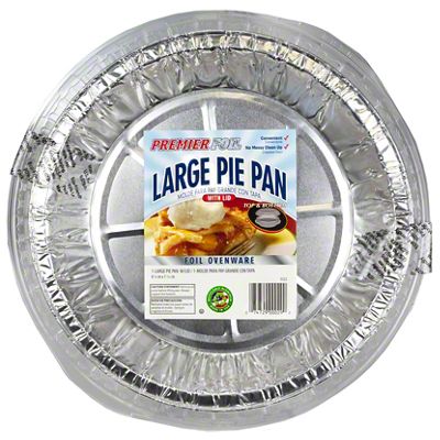 Premier Foil Round Disposable Aluminum Pie Pan with Dome Lid, 8" | Joe ...