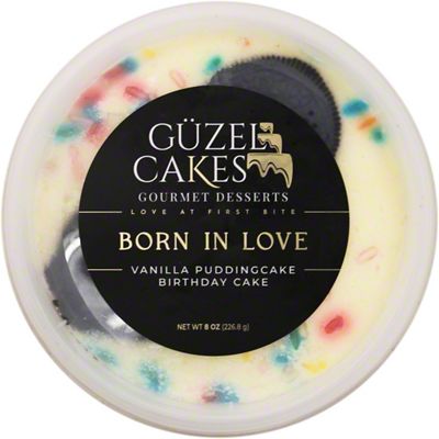 Guzel Cakes Born in Love Birthday Cake Pudding Dessert, 7.5 oz | Joe V ...