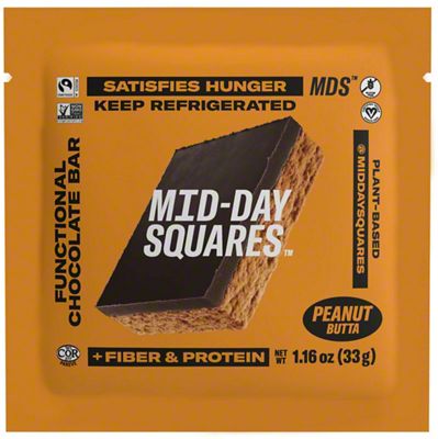 Midday Squares Peanut Butta Refrigerated Chocolate Bar, 1.16 oz ...