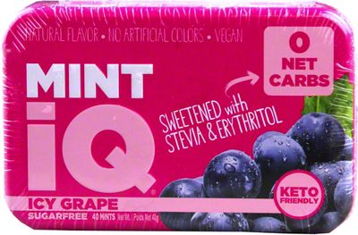 MINT IQ Mint Iq Icy Grape Sugarfree, 40 CT | Central Market - Really ...