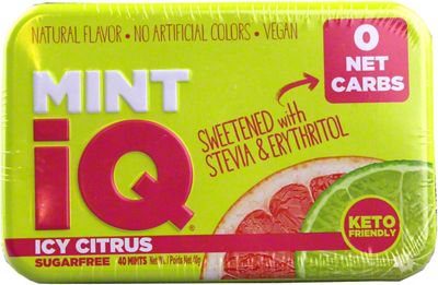 MINT IQ Mint Iq Icy Citrus Sugarfree, 40 CT | Central Market - Really ...