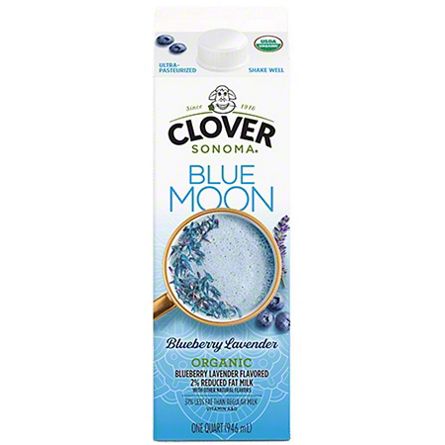Clover Organic Farms Blue Moon Blueberry Lavender 2% Reduced Fat Milk ...