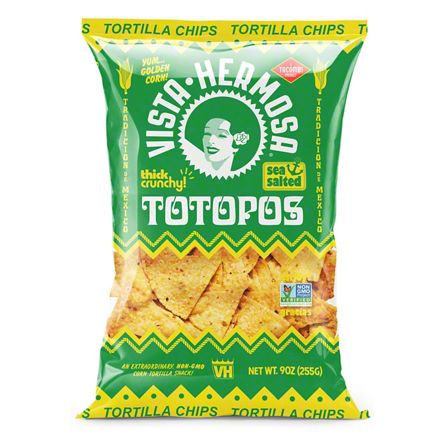 Vista Hermosa Sea Salt Corn Totopos Tortilla Chips, 9 oz | Central ...