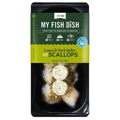 My Fish Dish Lemon & Herb Butter Bay Scallops, 7 oz | Central Market ...