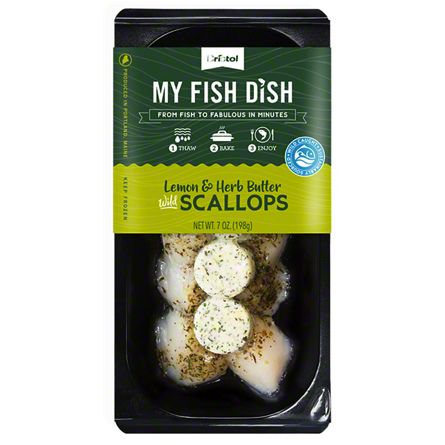 My Fish Dish Lemon & Herb Butter Bay Scallops, 7 oz | Central Market ...