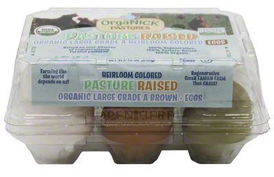 Organick Pastures Pasture Raised Large Heirloom Eggs, 6 ct | Central ...