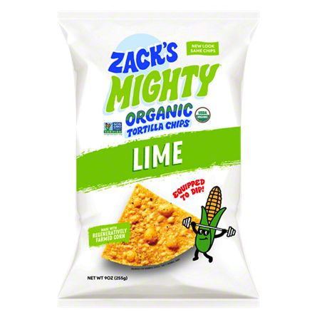Zack's Mighty Organic Lime Flavored Tortilla Chips, 9 oz | Central ...