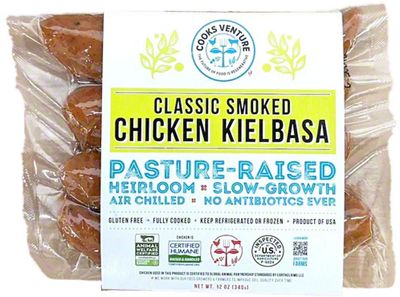 Cooks Venture Classic Smoked Chicken Kielbasa Sausage, 12 oz | Central ...