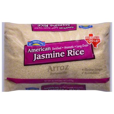 Hill Country Fare American Jasmine Rice - Texas-Size Pack, 20 lbs | Joe ...