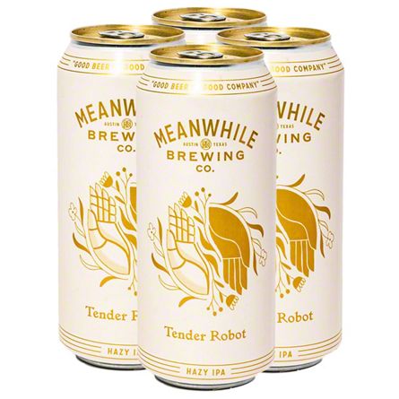 Meanwhile Brewing Tender Robot Hazy IPA 16 oz Cans, 4 pk | Central ...